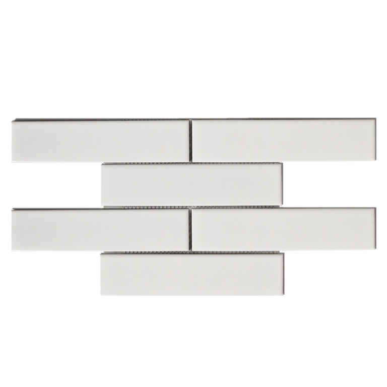 White Rectangular Porcelain Mosaic | Cape Tiles