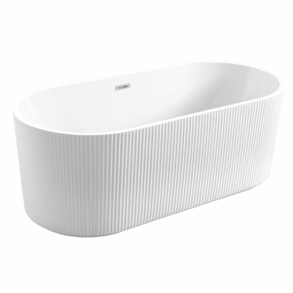Colmar Freestanding Ribbed Bath 1700x800x580 | Cape Tiles